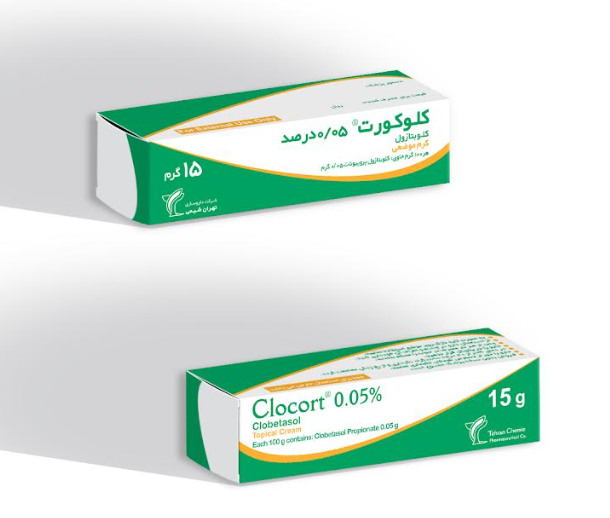 کرم کلوکورت 0.05% 15گرم | CLOCORT 0.05% 15G CREAM | داروسازی تهران شیمی ...
